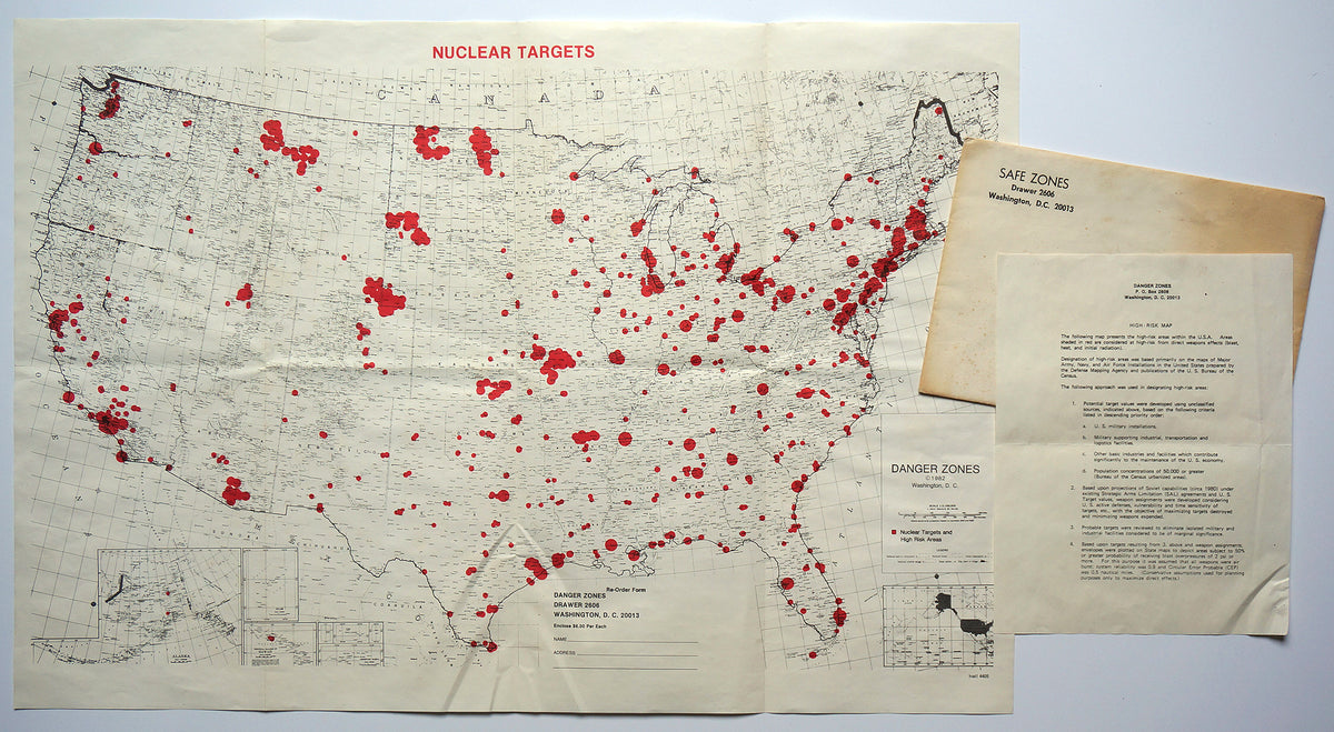 (US- Thematic) Danger Zones – The Old Map Gallery