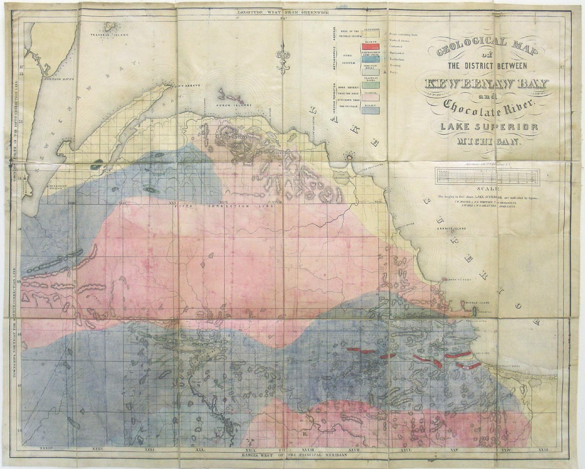 (Michigan - Upper Peninsula) Geological Map of – The Old Map Gallery