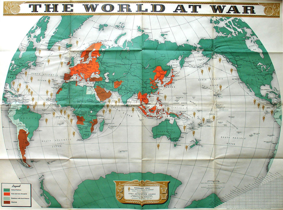 (World – WWII) The World At War – The Old Map Gallery