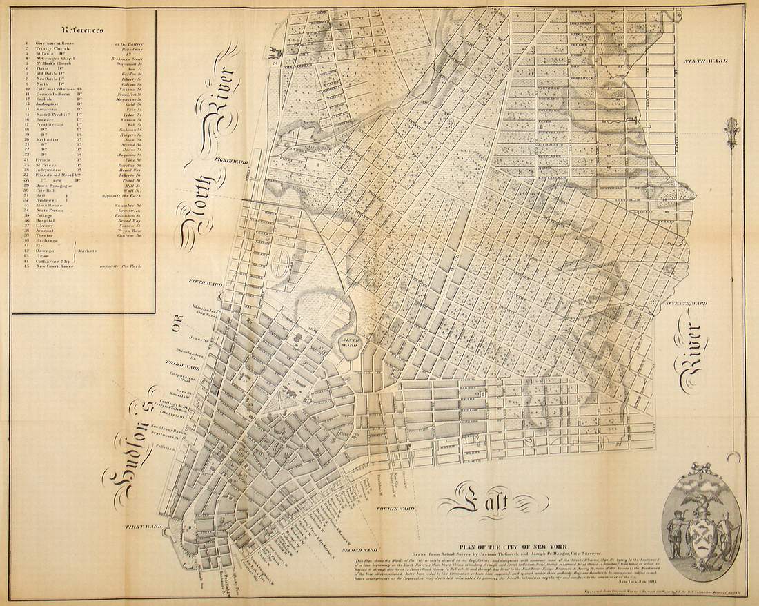 Plan of the City of New York – The Old Map Gallery