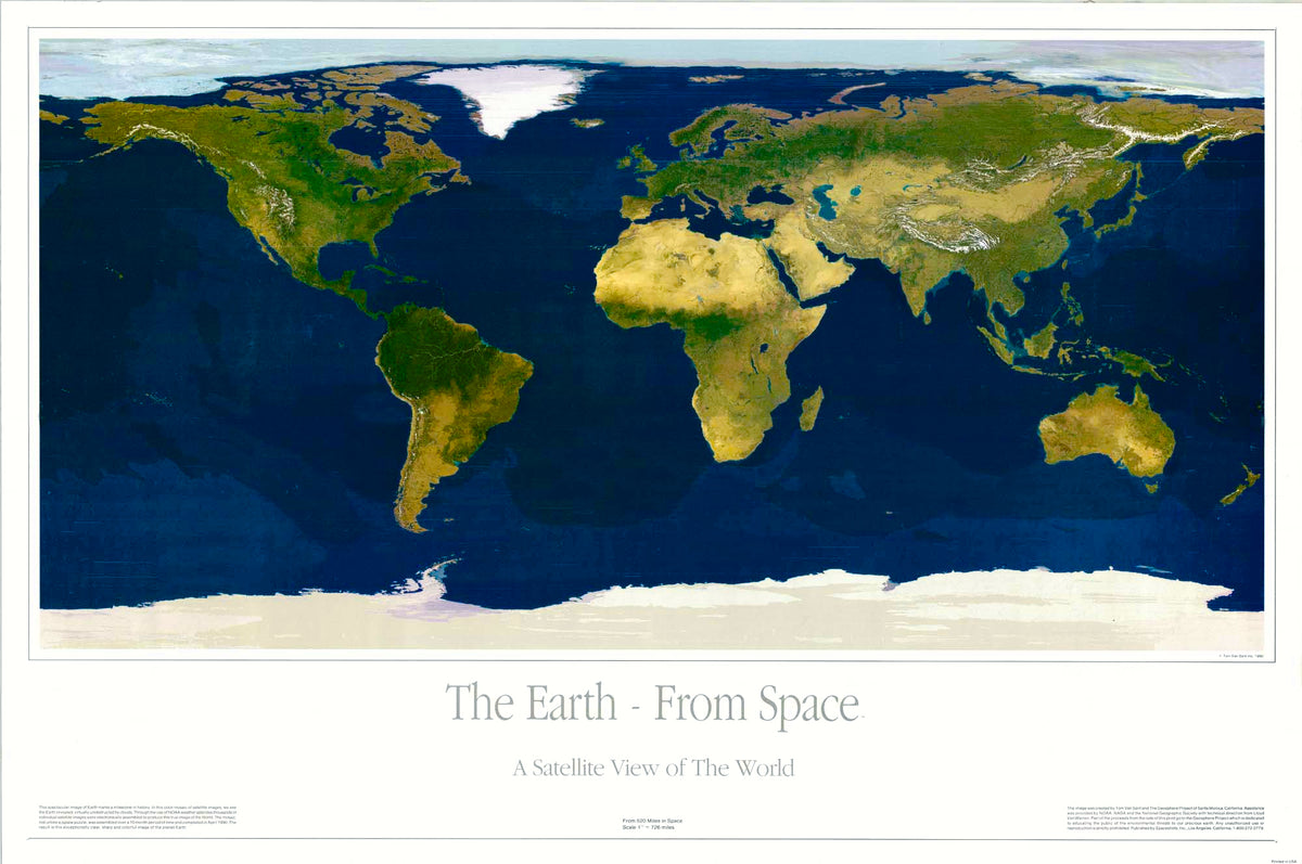 (World) The Earth - From Space – The Old Map Gallery