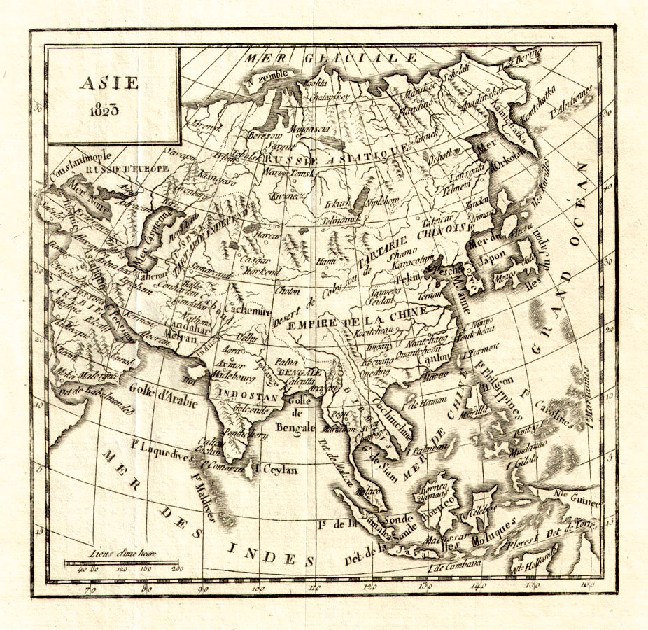 (Asia) Asie - 1823 – The Old Map Gallery