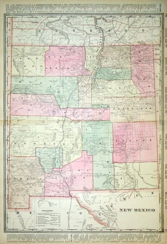 (New Mexico) New Mexico – The Old Map Gallery