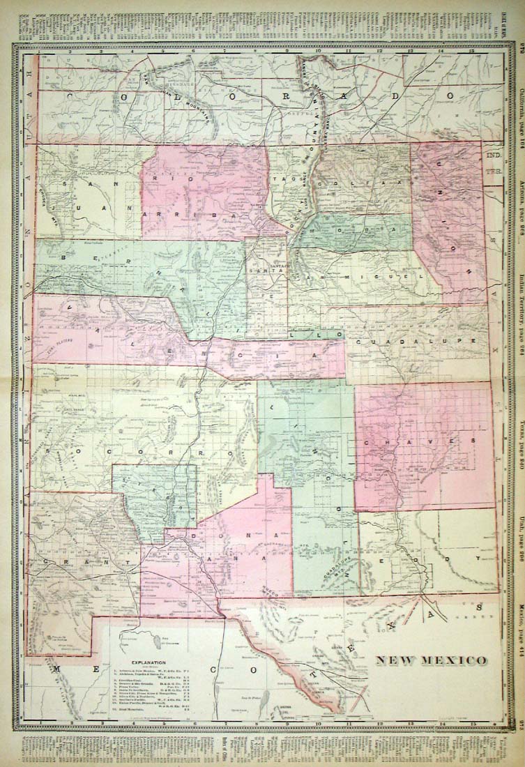 (New Mexico) New Mexico – The Old Map Gallery