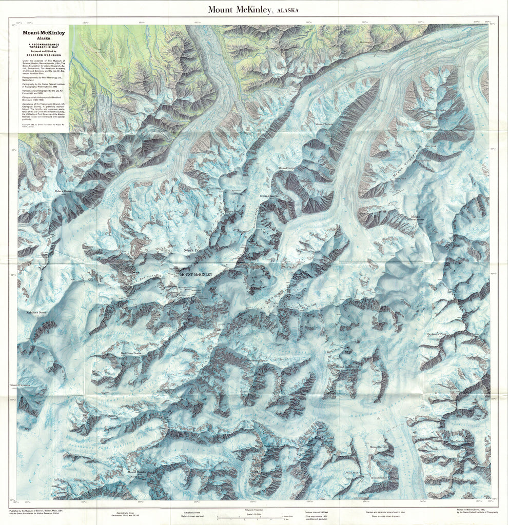 (AK.- Denali) Mount McKinley, Alaska – The Old Map Gallery