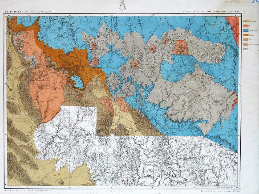 (Arizona) Parts of Central and Western Arizona – The Old Map Gallery